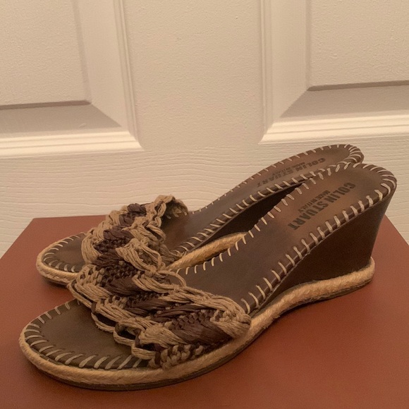Colin Stuart | Shoes | Colin Stuart Brown Little Wedge Summer Shoe ...